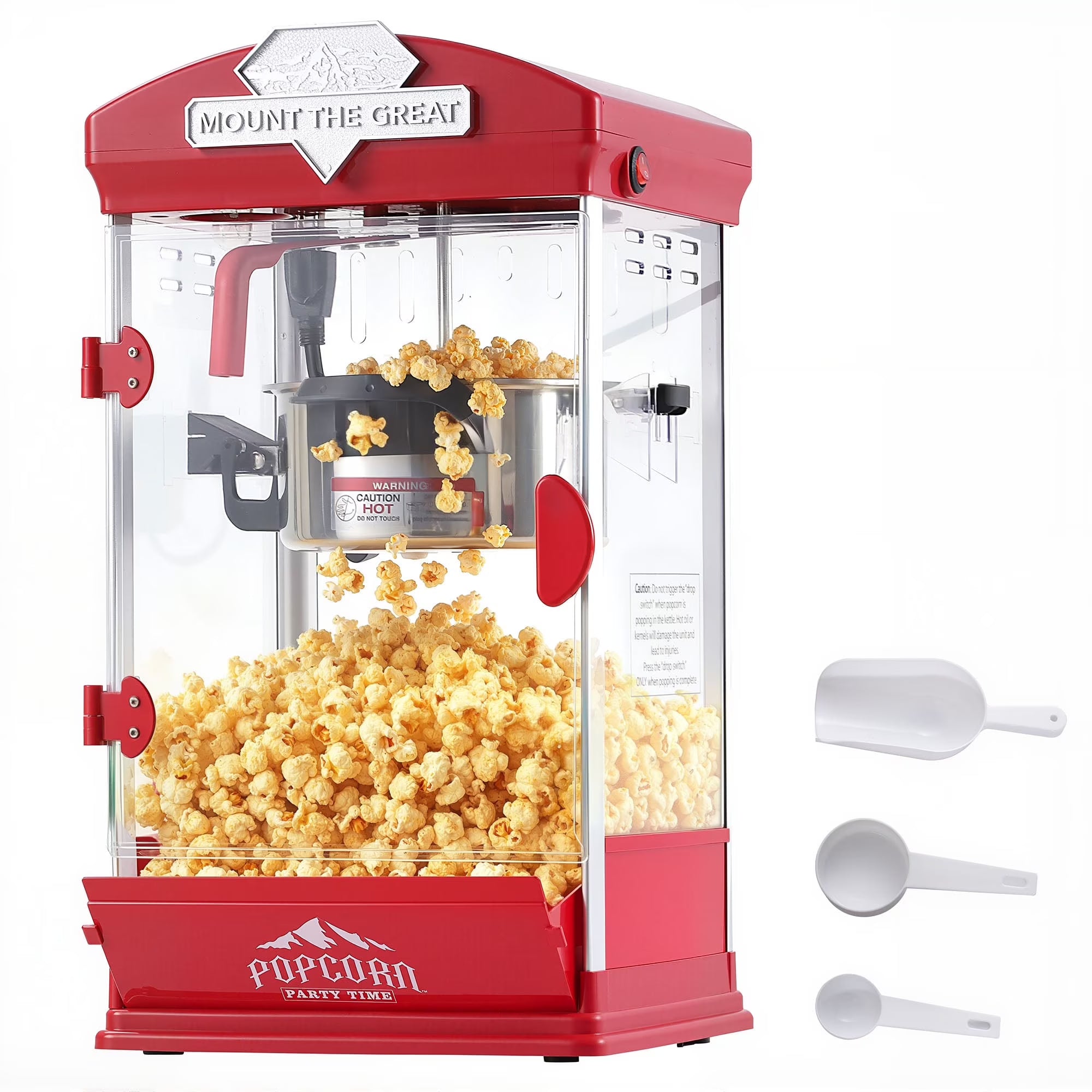 Enyopro Popcorn Machine, 10oz Kettle Popcorn Machine with Warming Deck ...